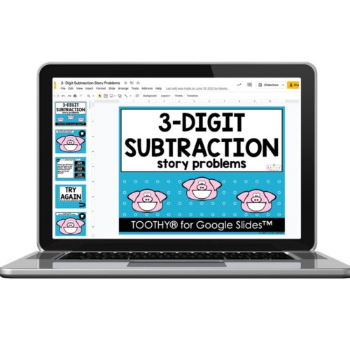 Digital Toothy - Math - 3rd Grade - 3-Digit Subtraction - Story ...