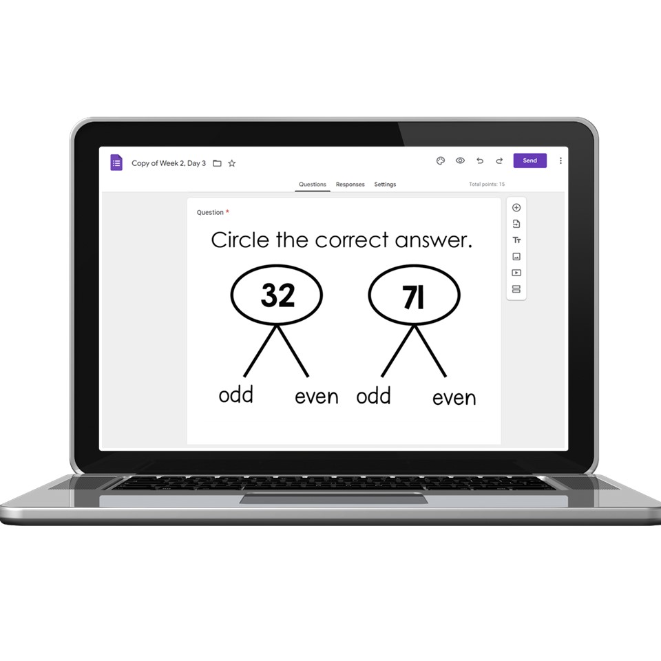 Digital 3rd Grade Spiral Math - Week 2 - Day 3 - Lucky Little Learners