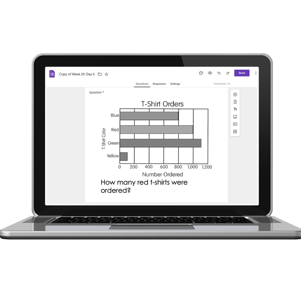 Digital 3rd Grade Spiral Math - Week 29 - Day 5 - Lucky Little Learners