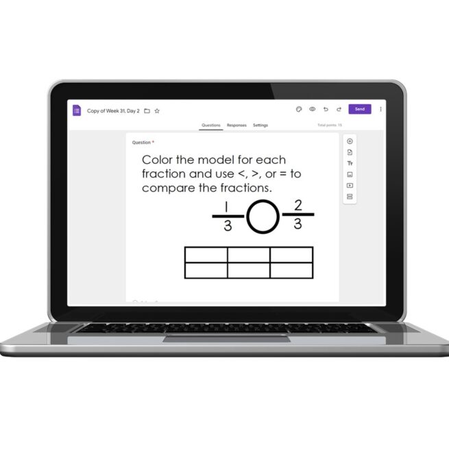 Digital 3rd Grade Spiral Math - Week 31 - Day 2 - Lucky Little Learners