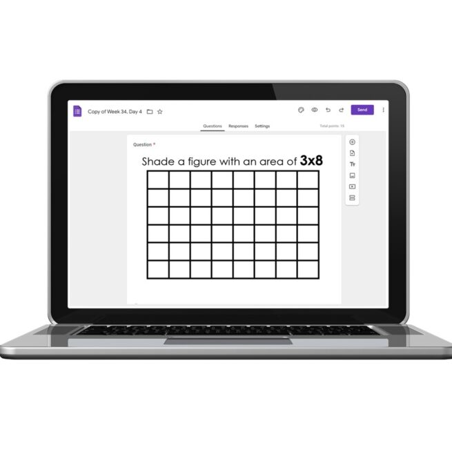 Digital 3rd Grade Spiral Math - Week 34 - Day 4 - Lucky Little Learners
