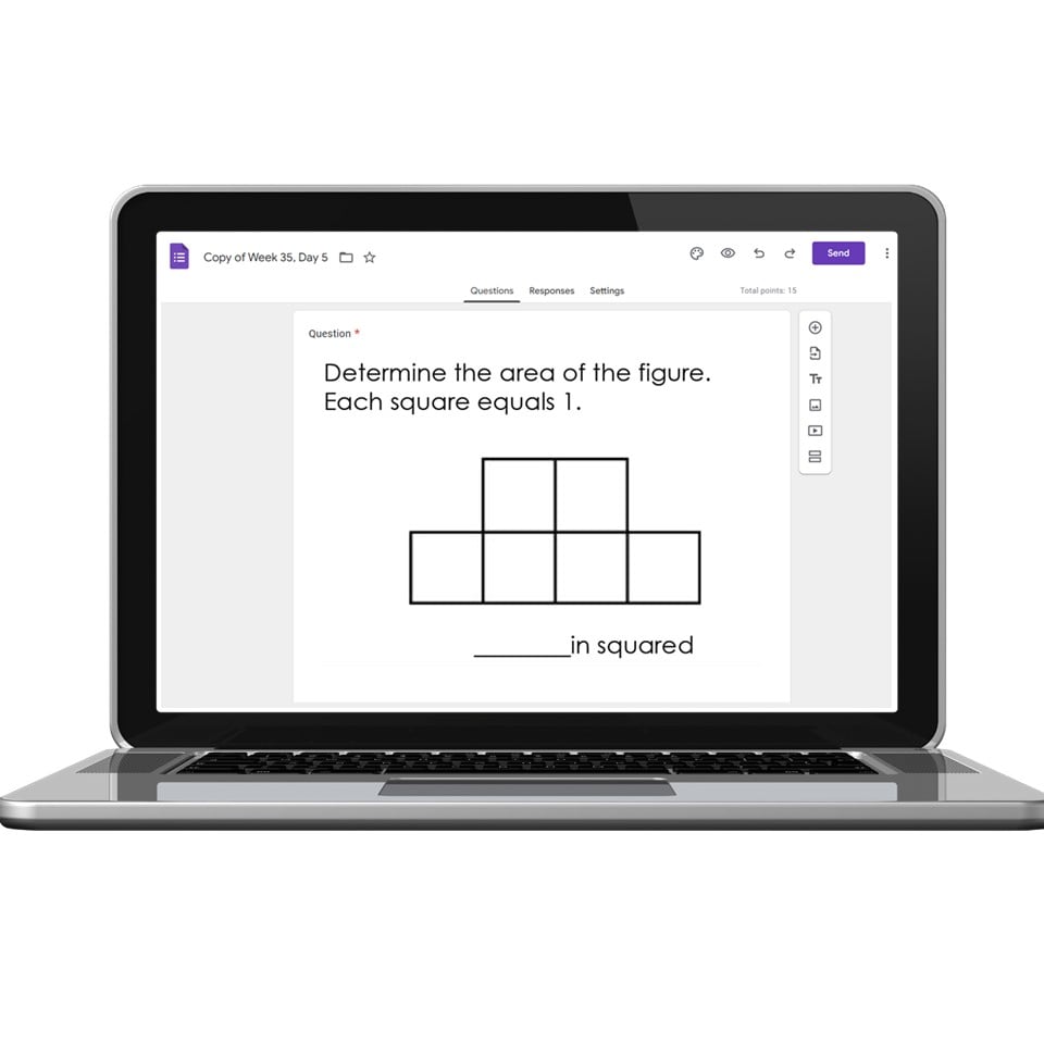 Digital 3rd Grade Spiral Math - Week 35 - Day 5 - Lucky Little Learners