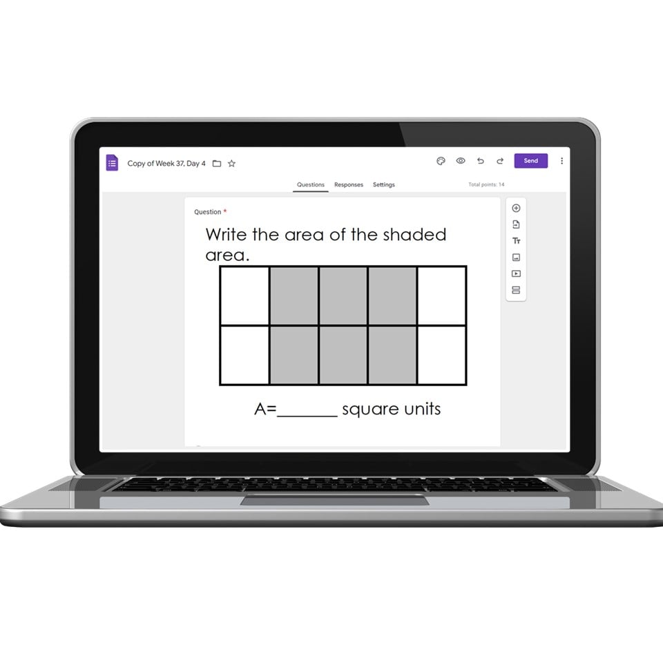 Digital 3rd Grade Spiral Math - Week 37 - Day 4 - Lucky Little Learners