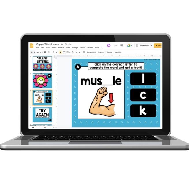 Digital Toothy - Phonics- 1st & 2nd Grade - Silent Letters - Set 1 ...