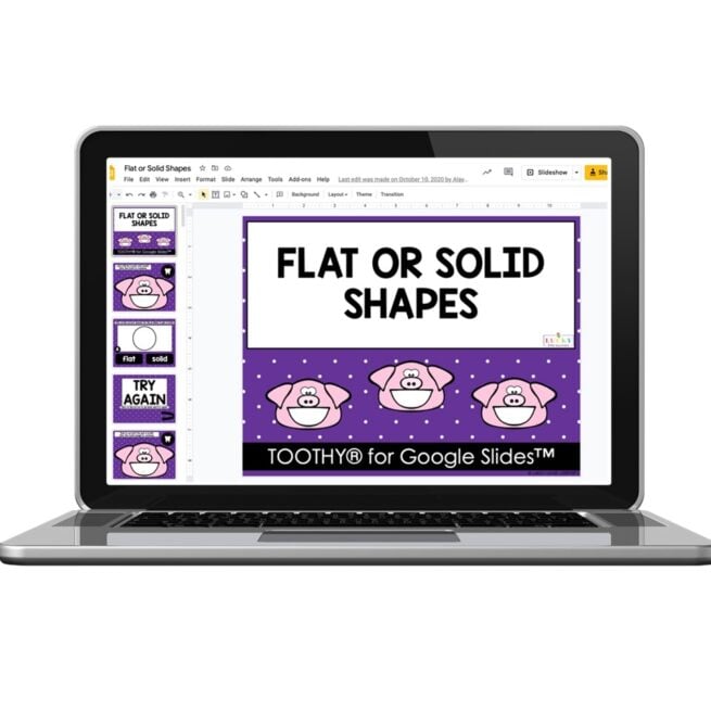 Digital Toothy - Math - Kindergarten - Flat or Solid Shapes - Lucky ...