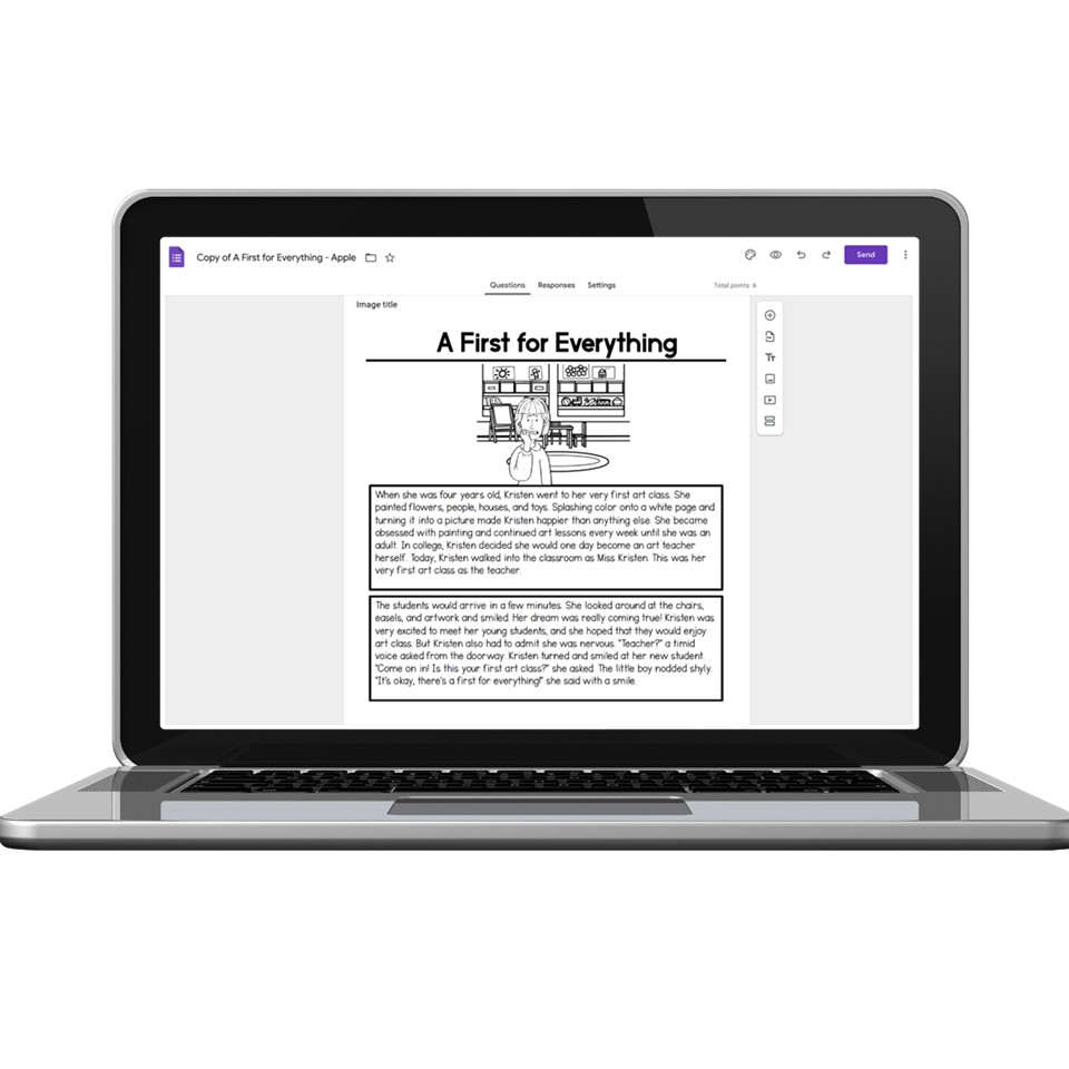 Digital 2nd Grade Reading Passages - Illustrations and Inferences - A ...