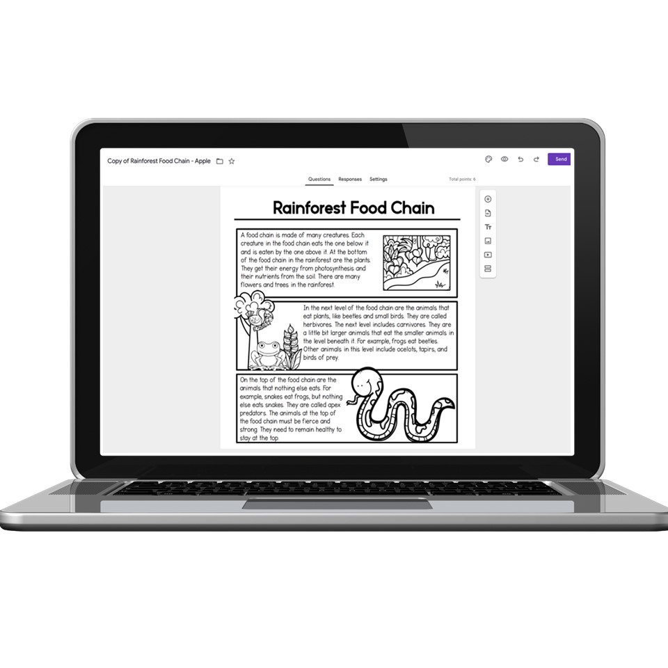 Digital 2nd Grade Reading Passage - Sequencing and Steps - Ocean Food ...