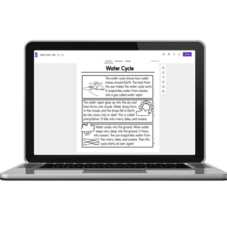 Digital 2nd Grade Reading Passage - Sequencing and Steps - Water Cycle ...