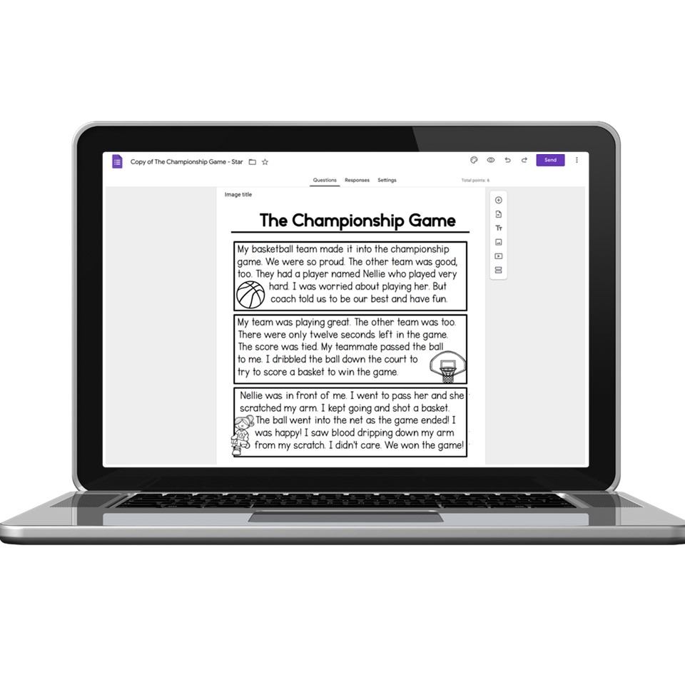 Digital 2nd Grade Reading Passage - Story Structure - The Companionship ...