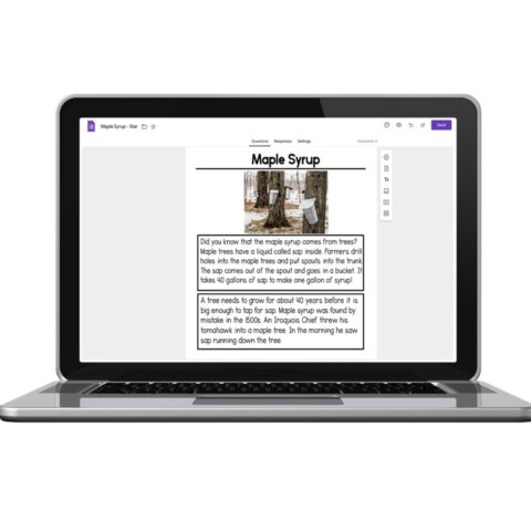 Digital 2nd Grade Reading Passages - Text Features - Maple Syrup ...