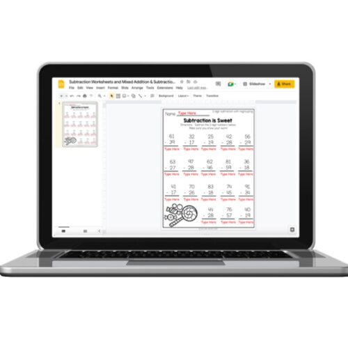 Digital 2nd Grade Math Worksheets - 2-Digit Subtraction With Regrouping ...