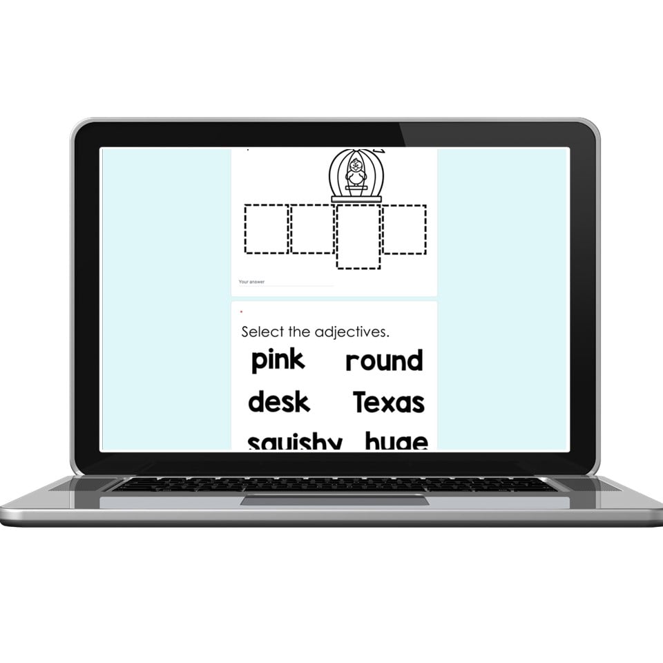 Digital 1st Grade Spiral ELA - Week 17 - Day 3 - Lucky Little Learners