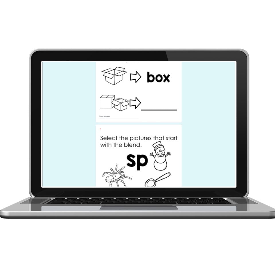Digital 1st Grade Spiral ELA - Week 27 - Day 2 - Lucky Little Learners