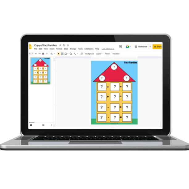Digital Lucky Little Toolkit - Fact Families Mat - Lucky Little Learners