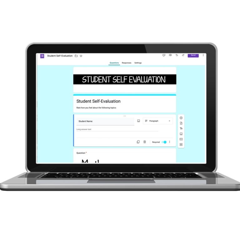 Digital Parent Teacher Conference Forms - Student Self Evaluation ...