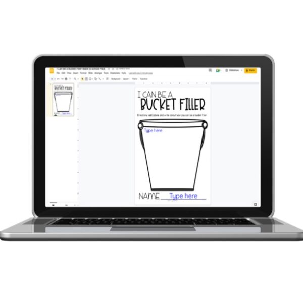 Digital Back to School - Welcome Back Activities - I Can Be a Bucket ...