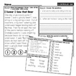 2nd Grade Decodable Phonics Passage – R-Controlled – EAR (air sound ...