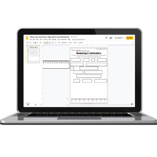 Digital 2nd Grade Math Worksheets - Measurement - Measuring in ...