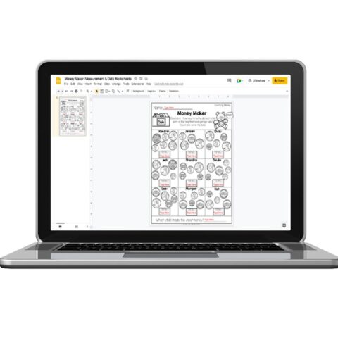 Digital 2nd Grade Math Worksheets - Money - Money Maker - Lucky Little ...