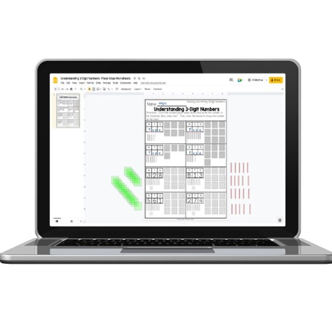 Digital 2nd Grade Math Worksheets - Place Value - Understanding 3-Digit ...