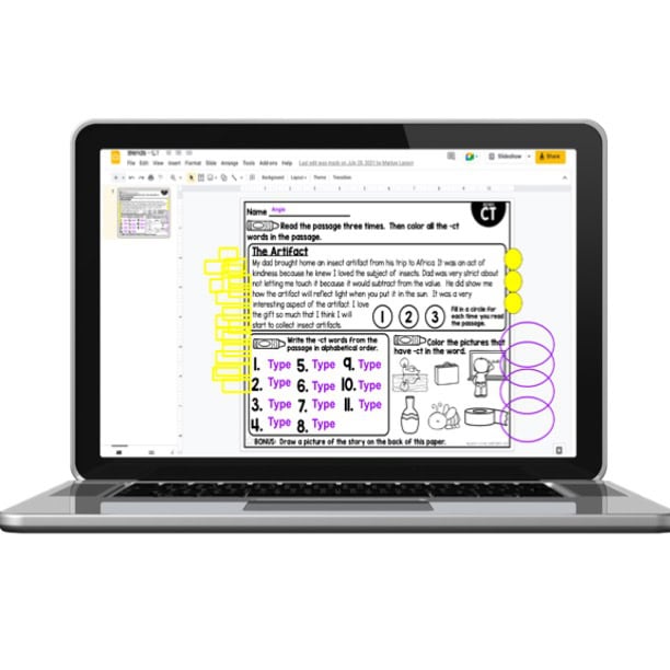 Digital 2nd Grade Phonics Mats - Blends - CT - Lucky Little Learners