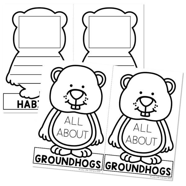Groundhog Day - All About Groundhogs Booklet - Lucky Little Learners
