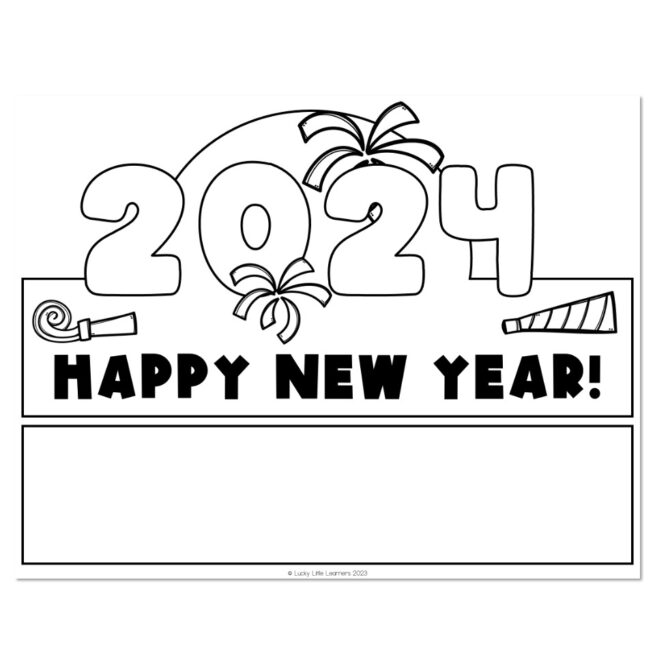 Happy New Year Crown - Lucky Little Learners