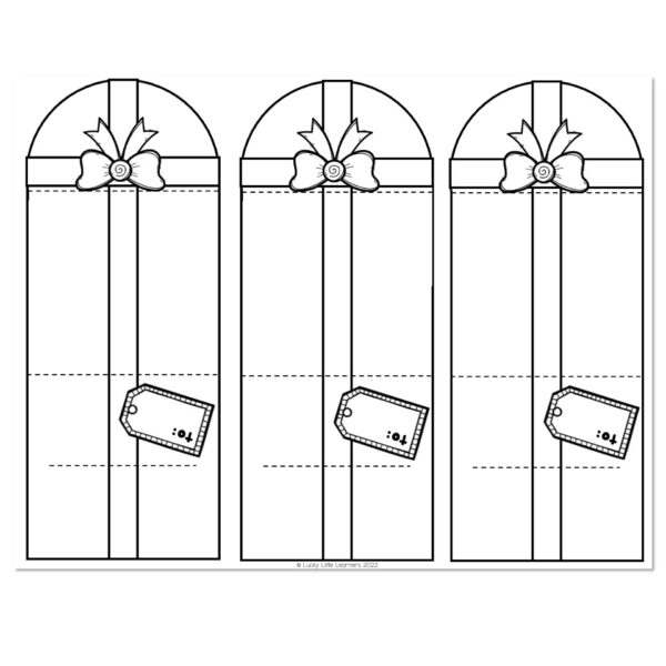 Printable Foldable Gift Notes - Lucky Little Learners