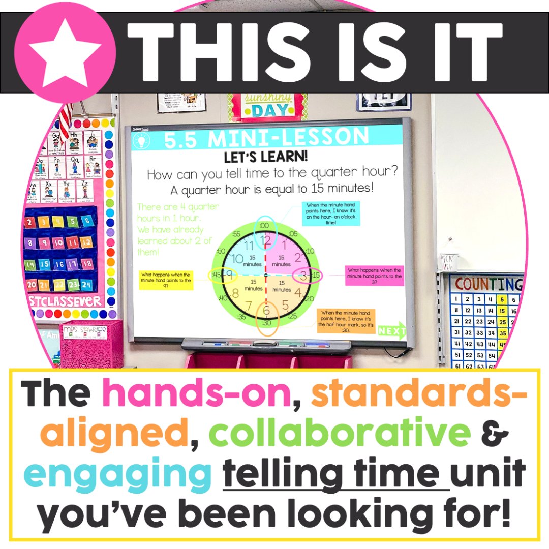Telling Time Math Unit - Lucky Little Learners