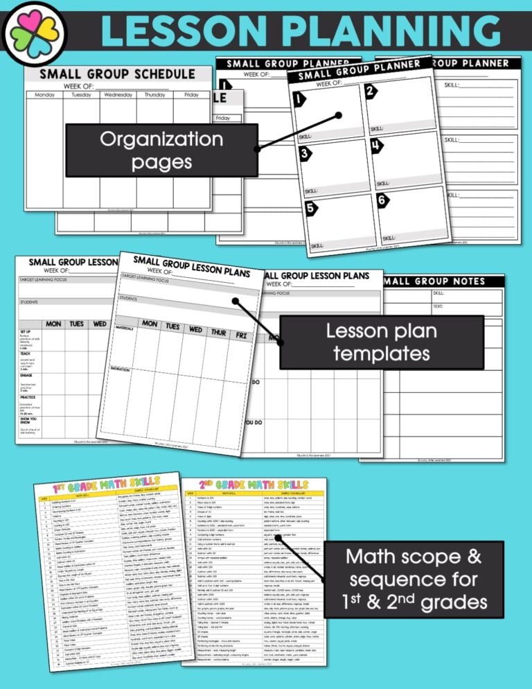 Math Intervention and Small Group Kit - Lucky Little Learners