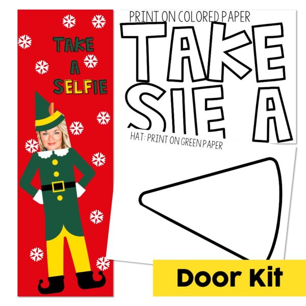 Elf sELFie Door Decoration Kit - Lucky Little Learners