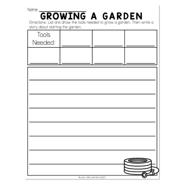 Classroom Transformation - Garden Day - Growing a Garden Writing 2 ...