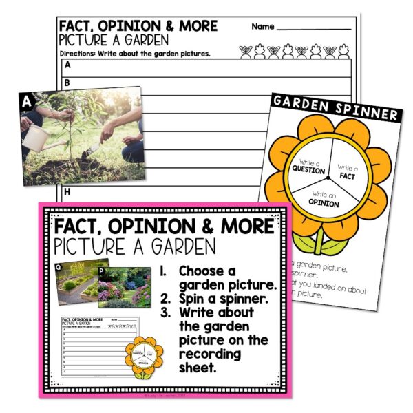 Classroom Transformation - Garden Day - Writing Center - Fact Opinion ...