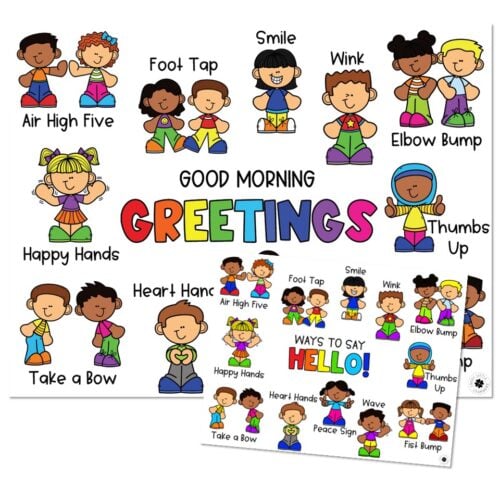 Greetings Posters Lucky Little Learners