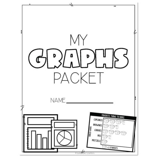 Math Worksheet Covers - My Graphs Packet - Lucky Little Learners