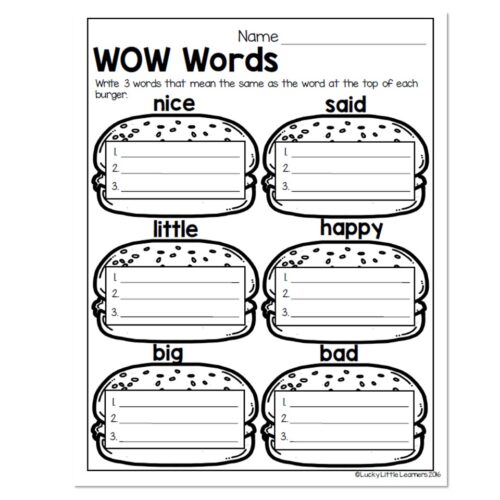 WOW Words - Lucky Little Learners