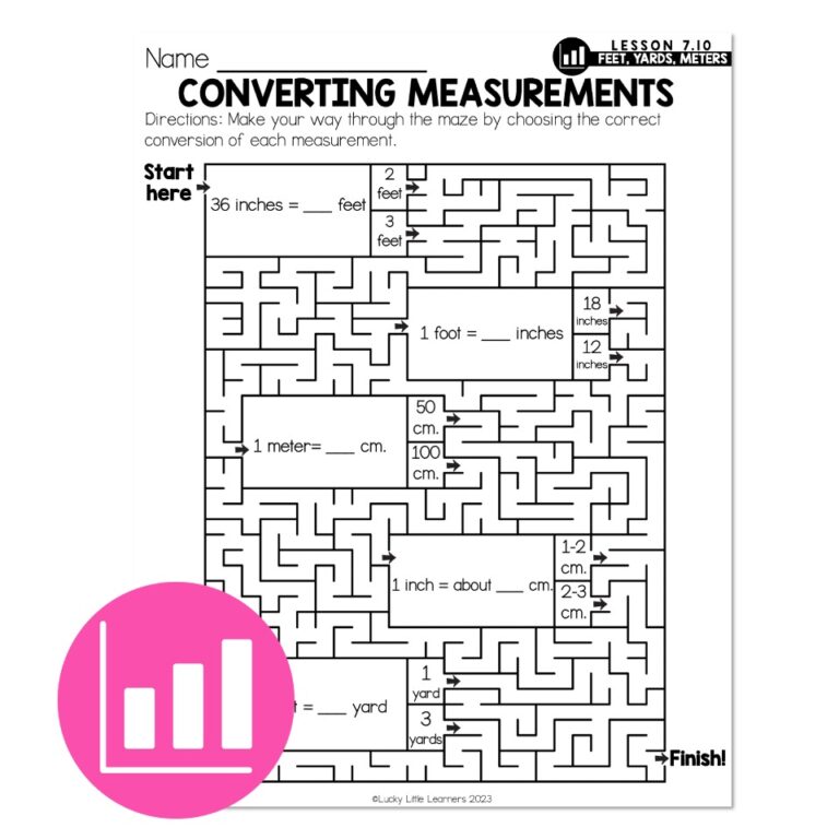 Lucky to Learn Math - Lesson 7.10 - Feet, Yards, Meters ...
