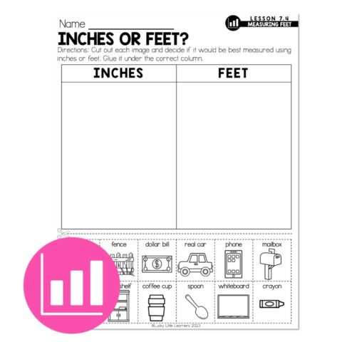 Lucky to Learn Math - Lesson 7.4 - Measuring Feet - Differentiation ...