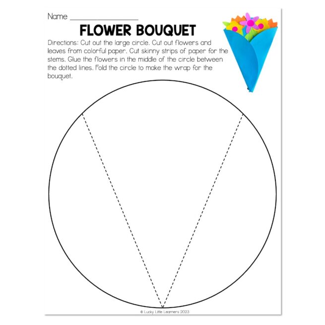 Spring Pack - Mother's Day - Flower Bouquet Craft - Lucky Little Learners