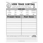 Sub Plans - End of Year - Grammar - Verb Tense Sorting - Lucky Little ...