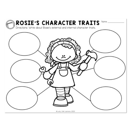 Sub Plans - End of Year - Rosie Revere, Engineer - Rosie's Character ...