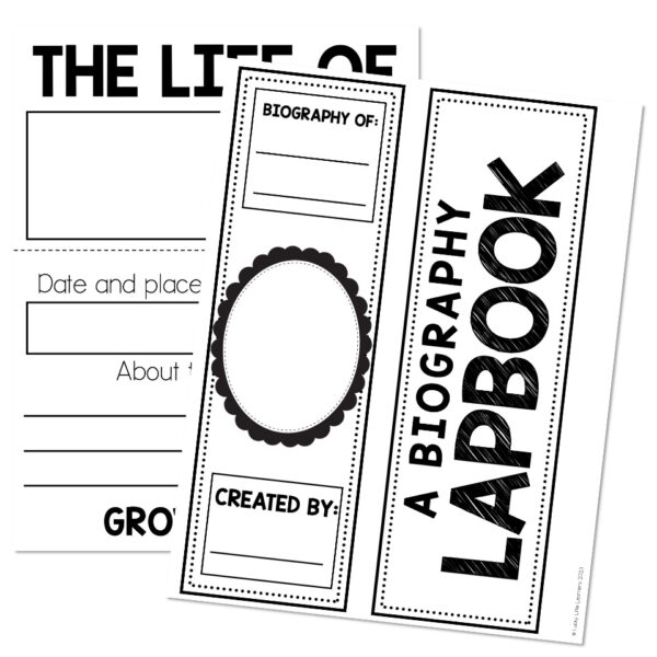 Biography Lapbook - Lucky Little Learners