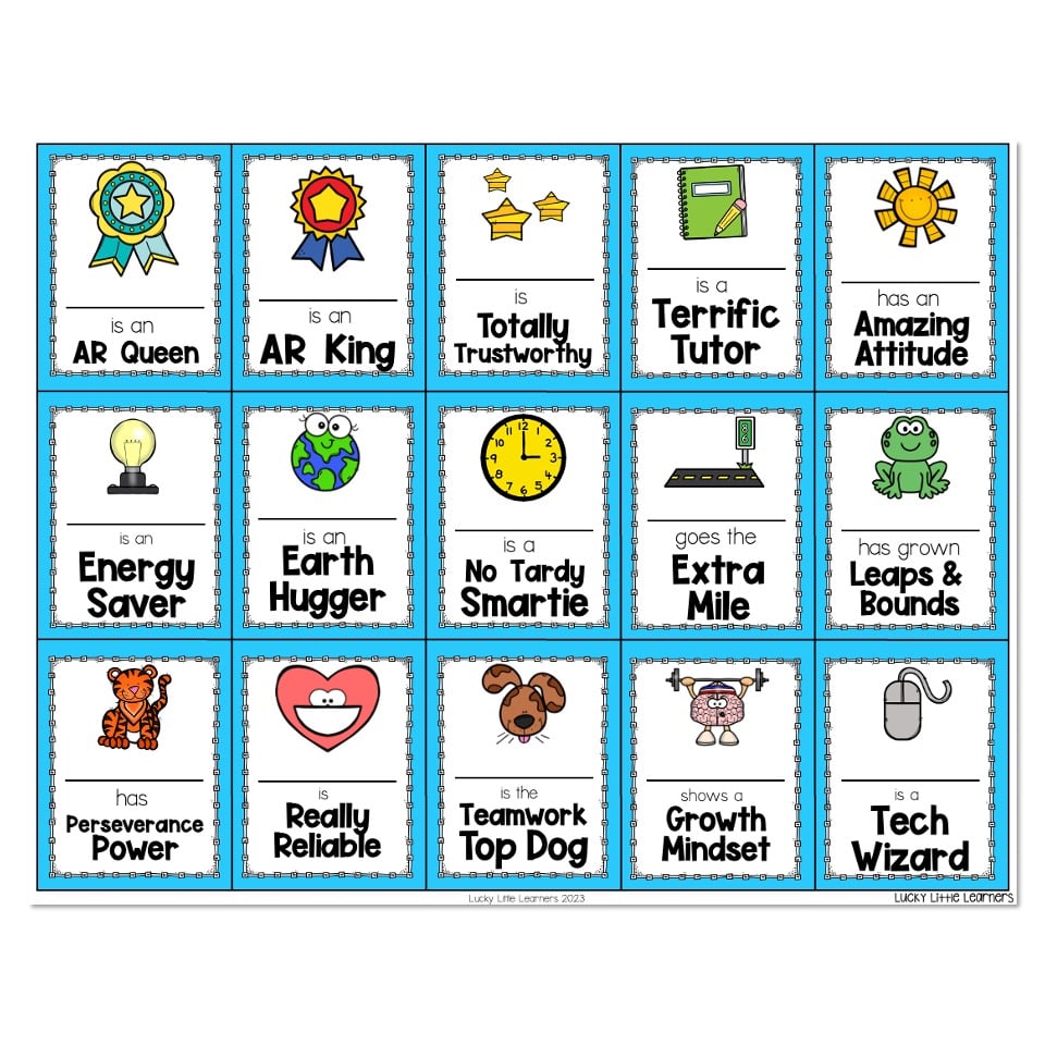 End of Year Awards - Brag Tags - Page 4 - Lucky Little Learners