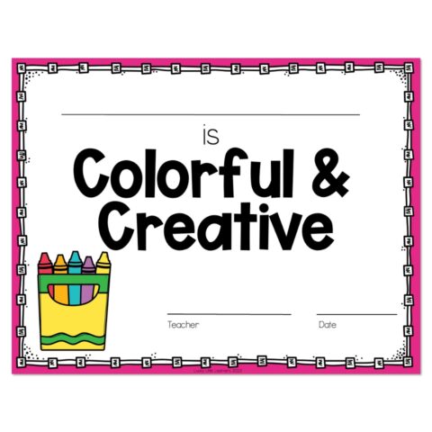 End of Year Awards - Colorful & Creative - Lucky Little Learners