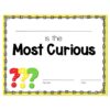 End of Year Awards - Most Curious - Lucky Little Learners