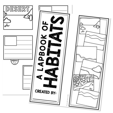Habitats Lapbook - Lucky Little Learners