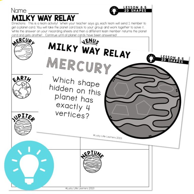 Lucky to Learn Math - 2D Shapes - Lesson 8.5 - Mini Lesson - Milky Way ...