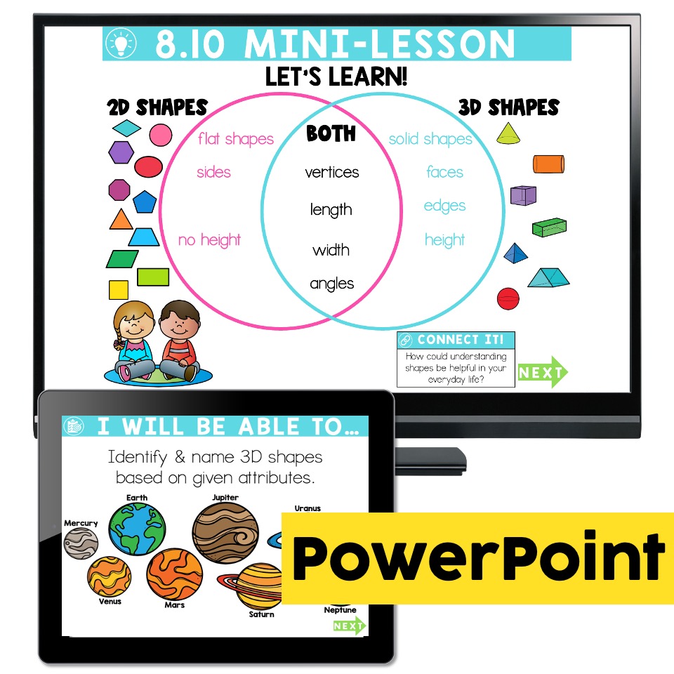 Lucky to Learn Math - 3D Shapes - Lesson 8.10 - Teaching Slides ...