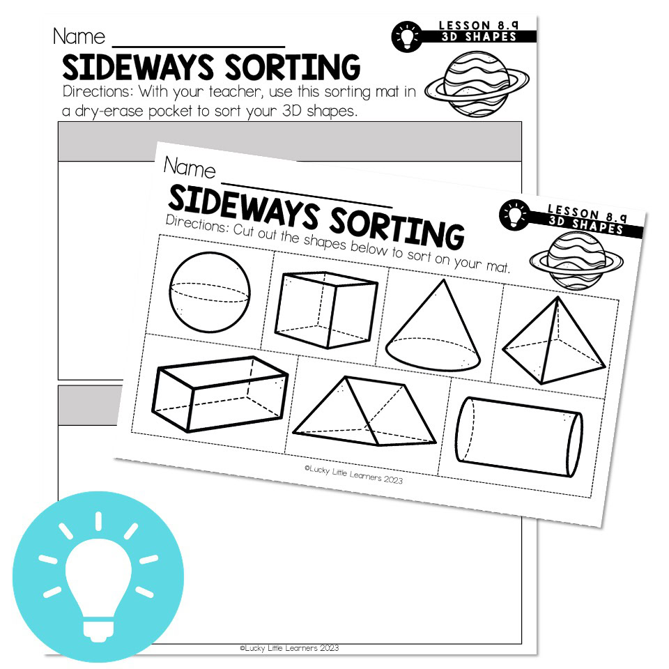 Lucky to Learn Math - 3D Shapes - Lesson 8.9 - Mini Lesson - Sideways ...