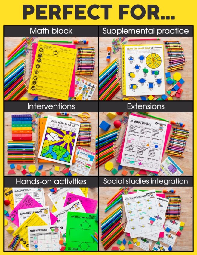 Geometry and Fractions Unit - Lucky Little Learners